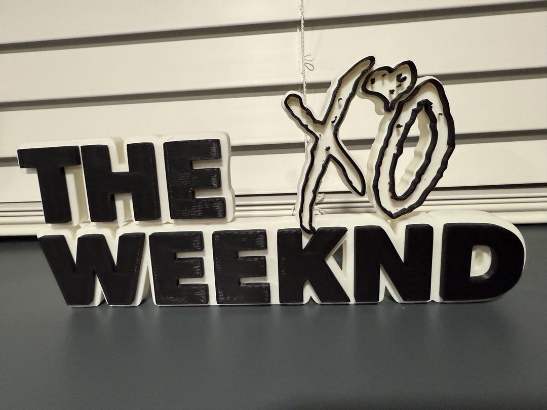 The Weeknd Custom Made 3D Logo - Etsy