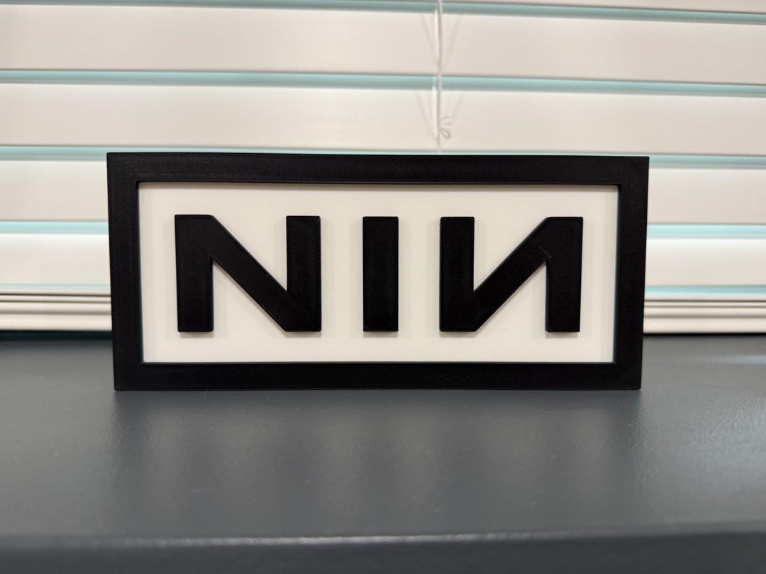 NIN Fan Created 3D Printed Logo - Etsy