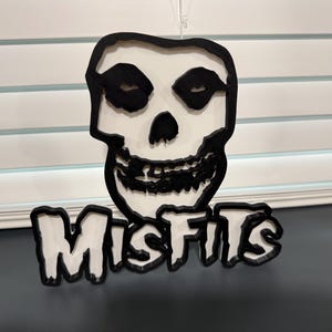 The Misfits Fan Created Logo 3D Printed - Etsy