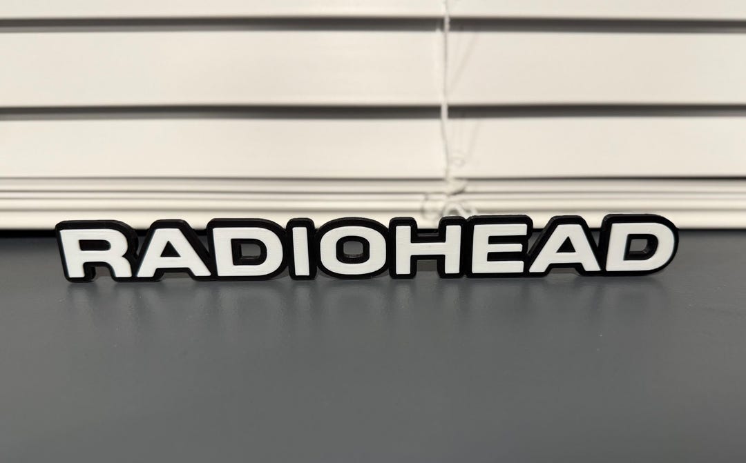 Radiohead Fan Created Custom 3D Printed Logo - Etsy