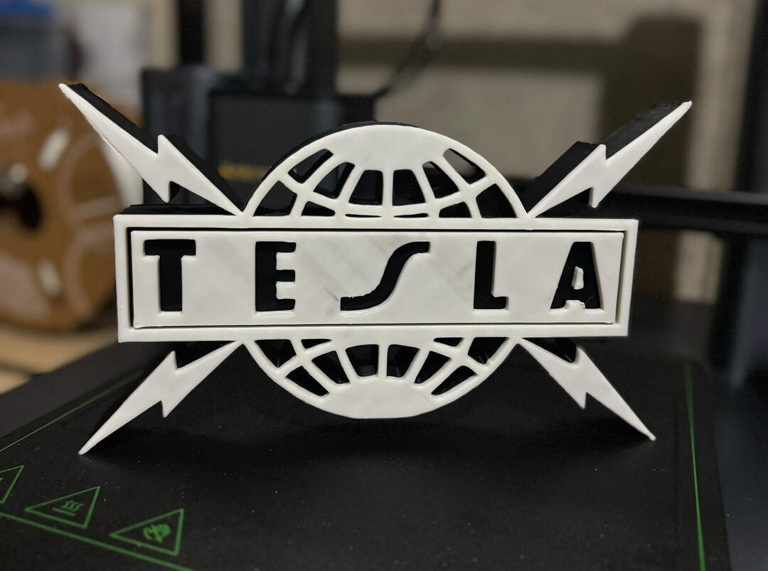Tesla the Band 3D Printed Logo - Etsy