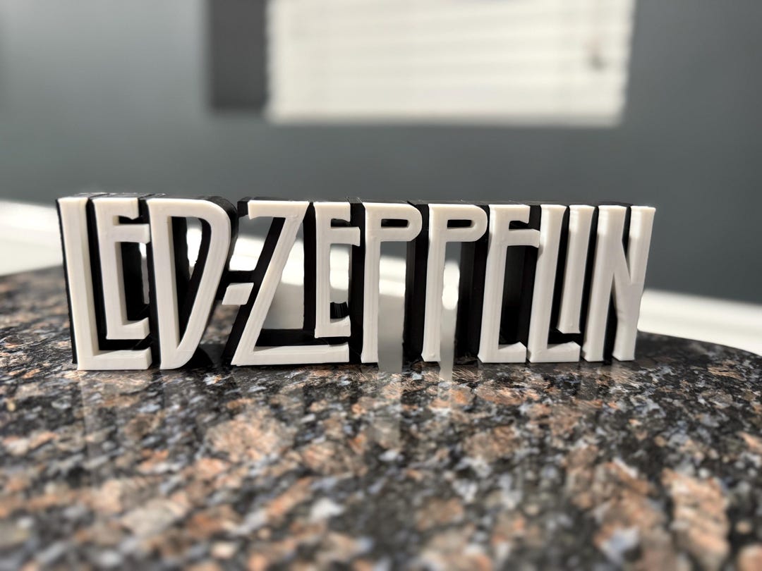 Led Zeppelin Ver. 2 3D Printed Logo - Etsy