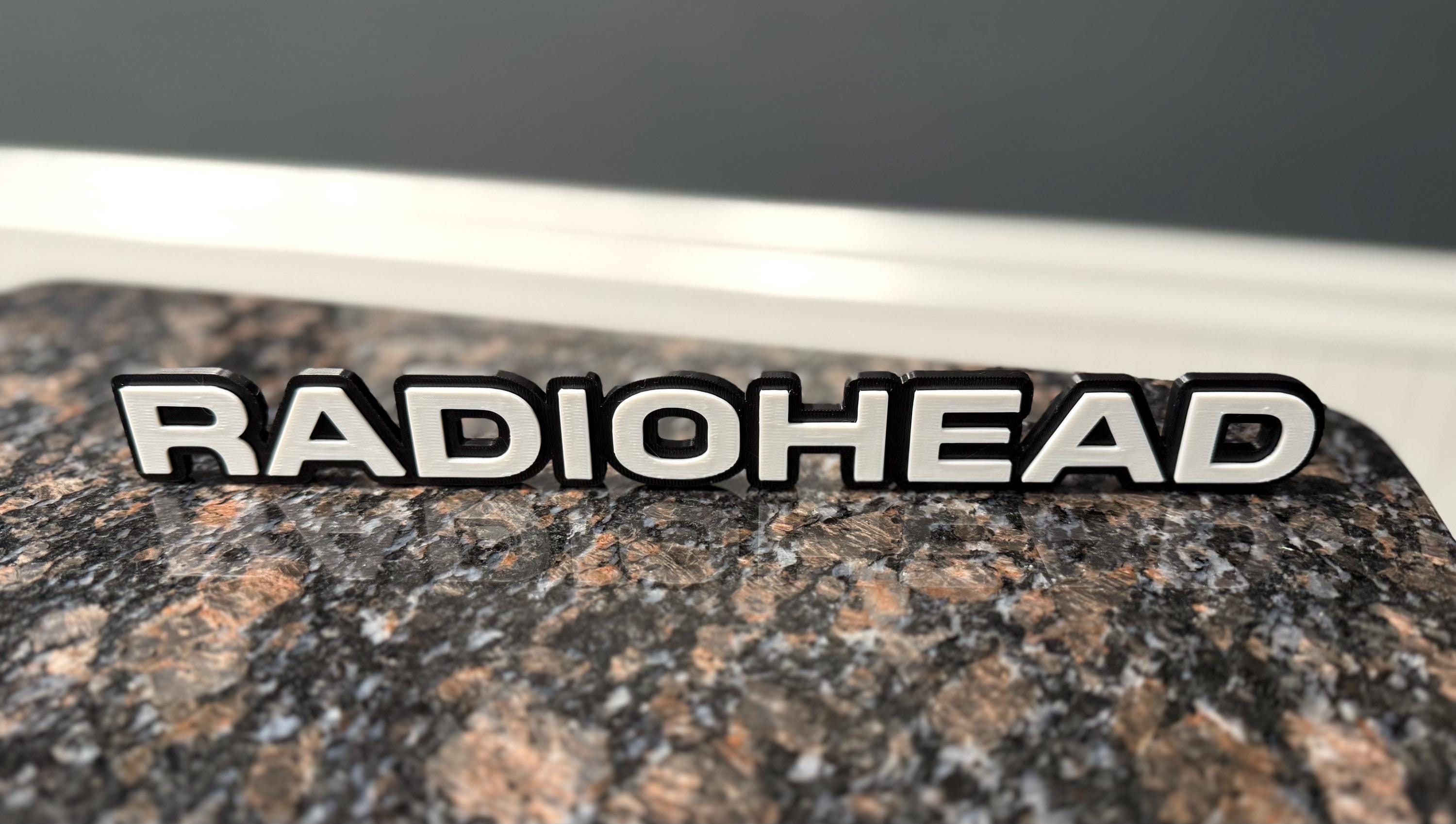 Radiohead Fan Created Custom 3D Printed Logo - Etsy