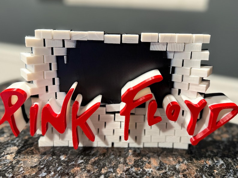 Pink Floyd Fan Created Logo 3D Printed - Etsy