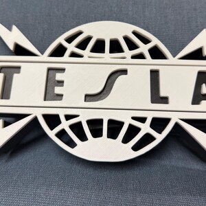 Tesla the Band 3D Printed Logo - Etsy