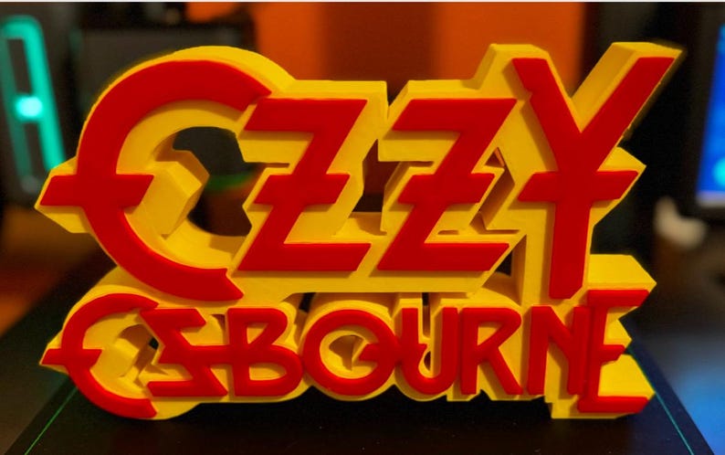 Ozzy Ozbourne 3D Print Logo - Etsy