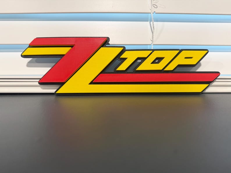 ZZ Top Fan Created 3D Printed Logo - Etsy