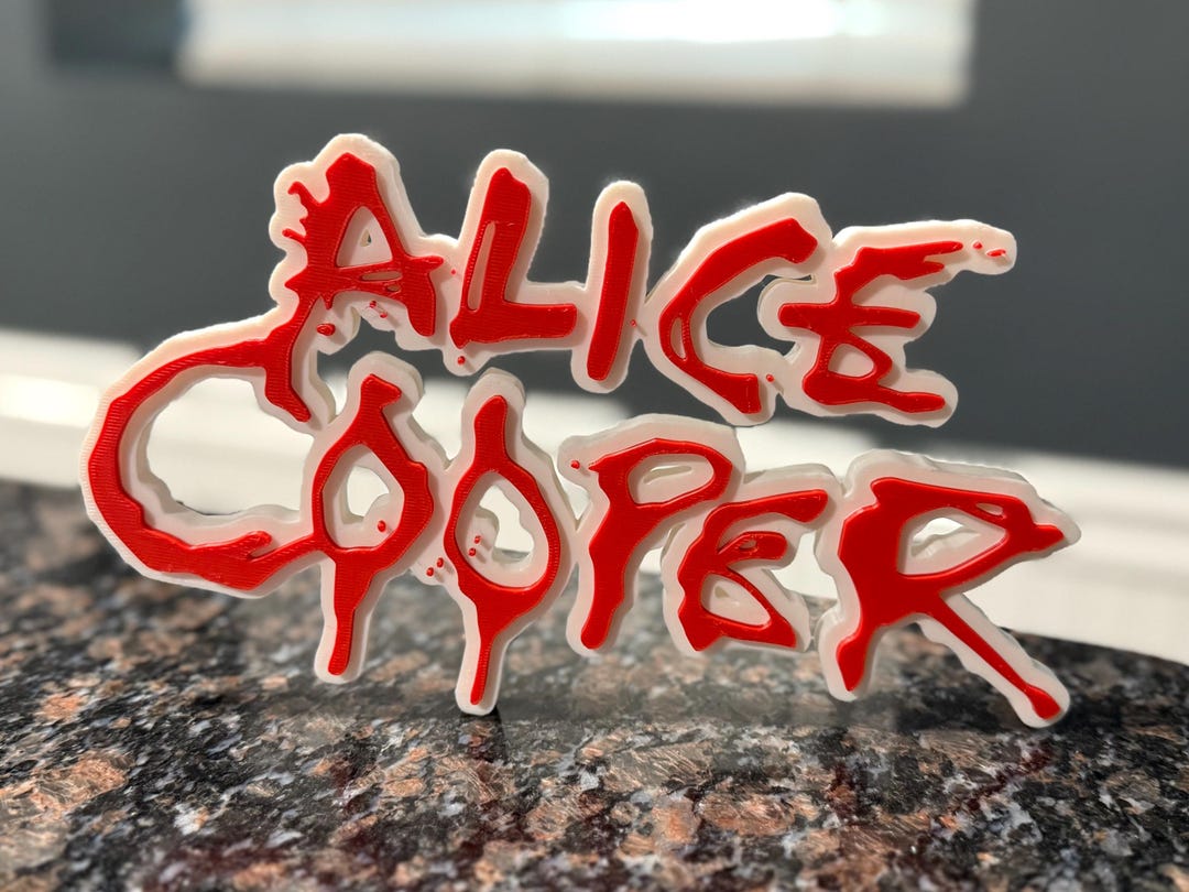 Alice Cooper Fan Created 3D Printed Logo - Etsy