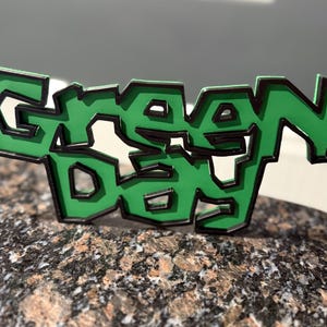 Green Day Custom 3D Printed Logo - Etsy