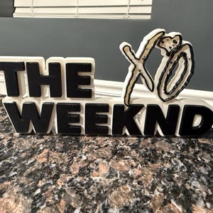 The Weeknd Custom Made 3D Logo - Etsy