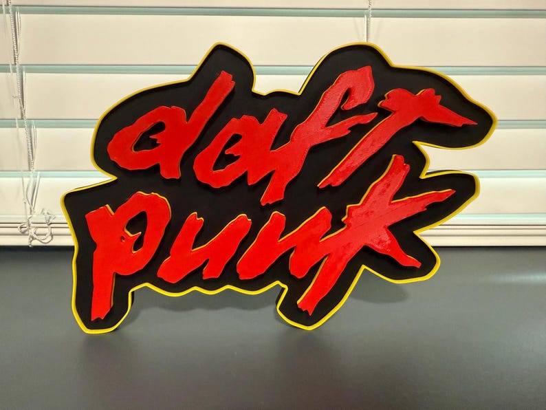 Daft Punk Fan Created Logo 3D Printed - Etsy