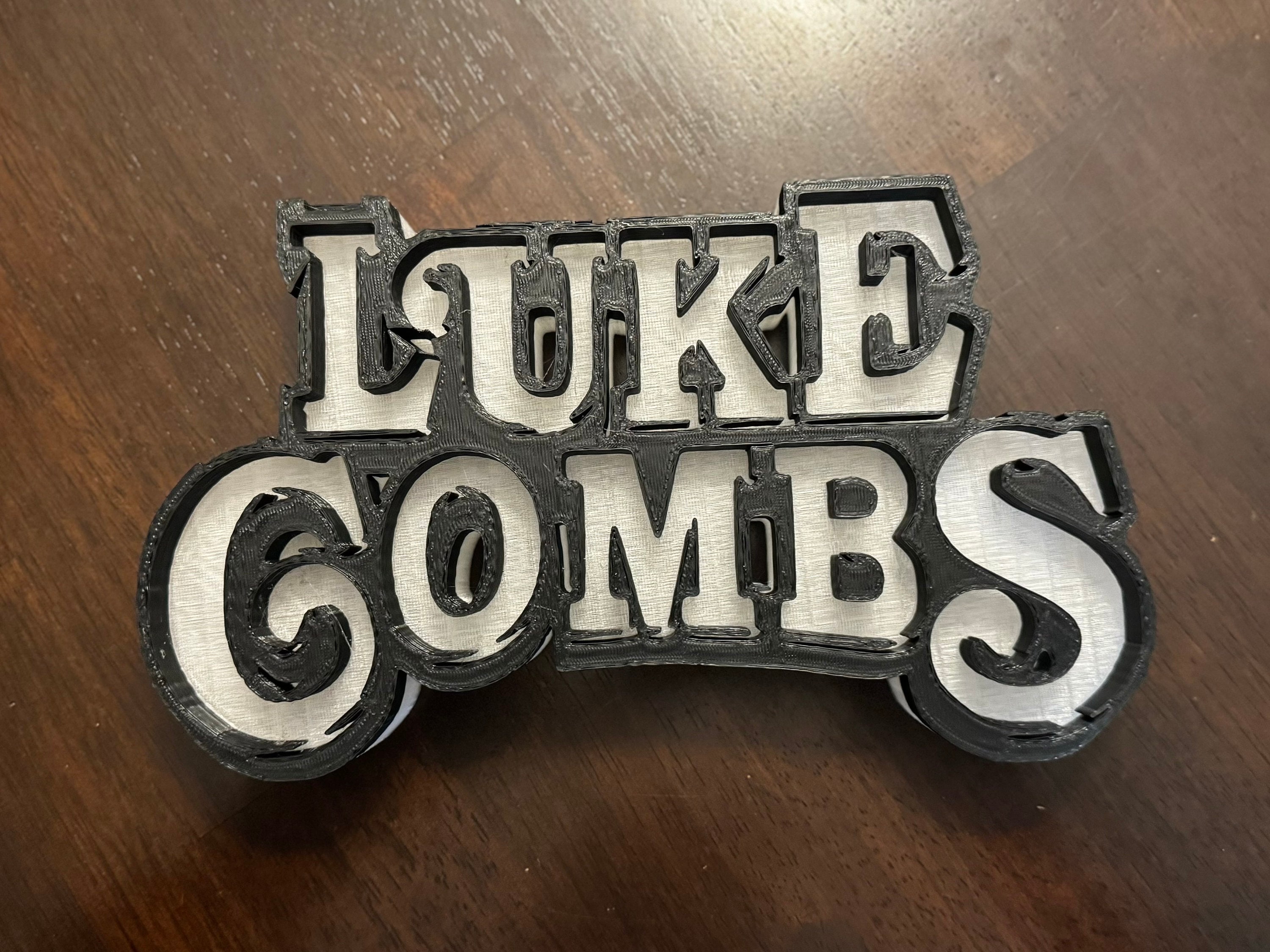 Luke Combs 3D Custom Logo - Etsy