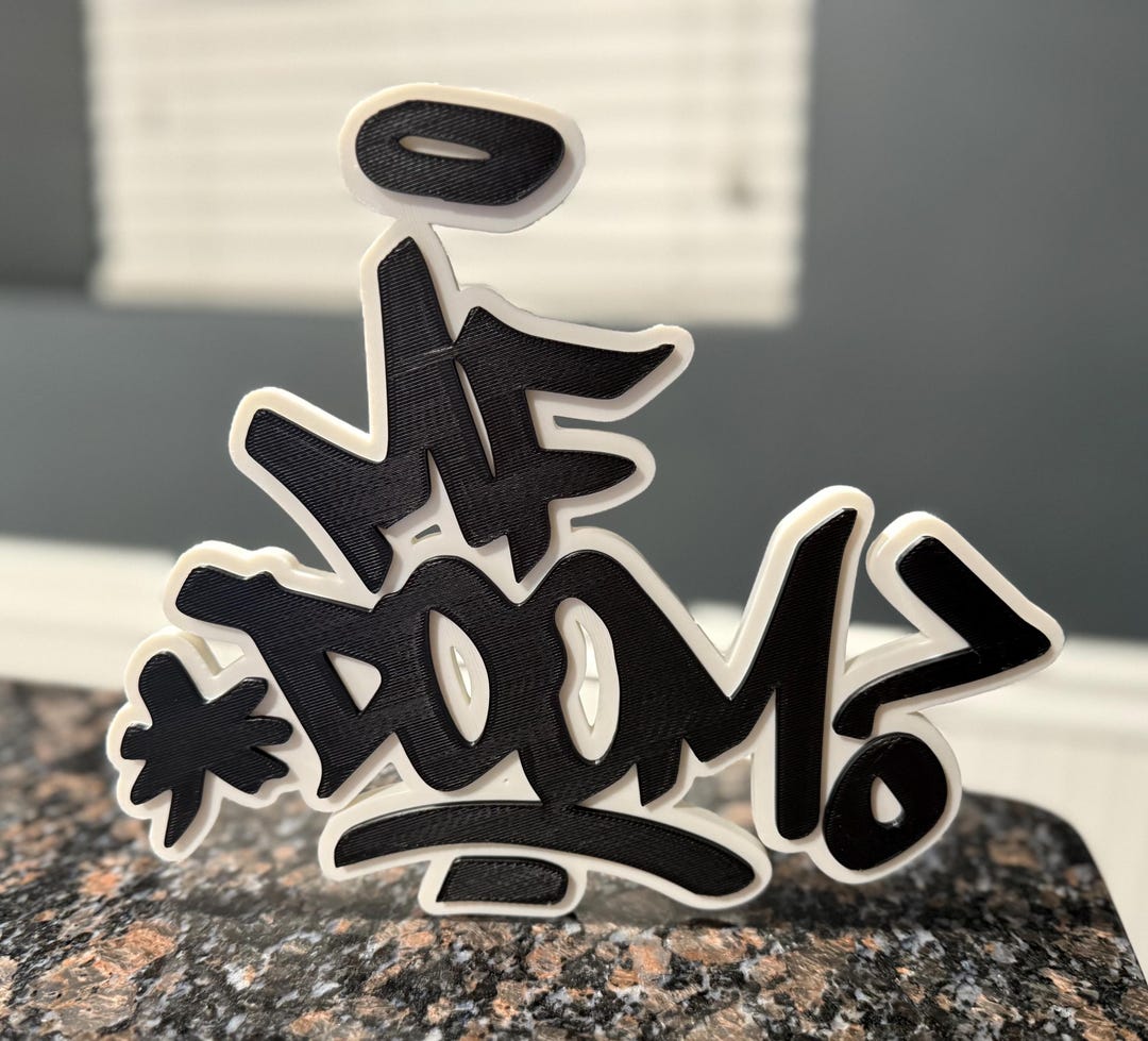 MF Doom Fan Created Logo 3D Printed - Etsy