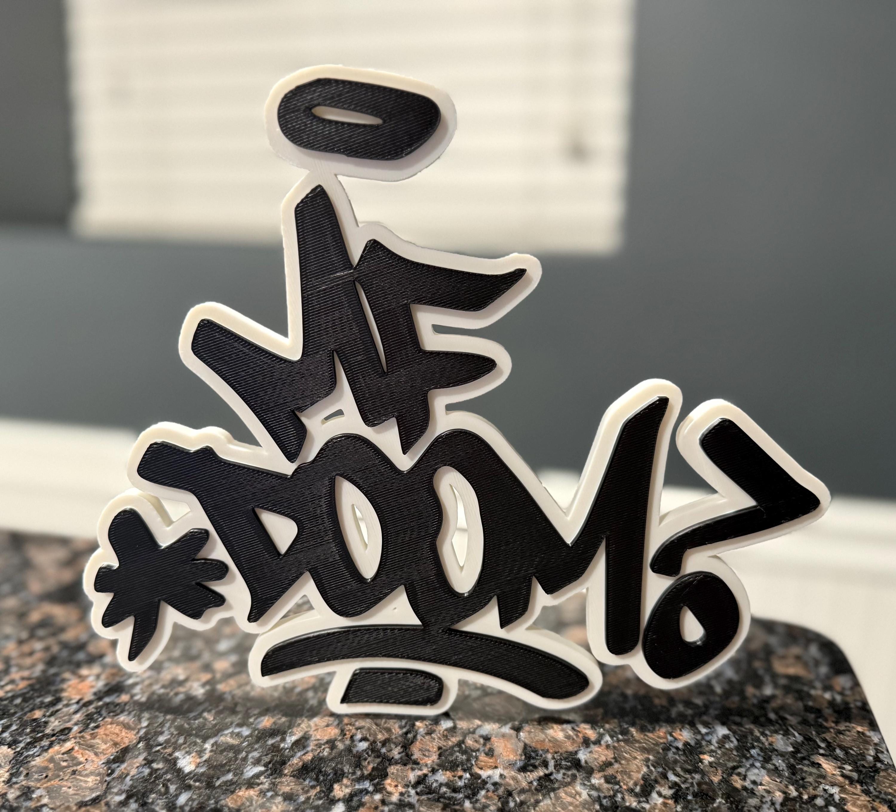 MF Doom Fan Created Logo 3D Printed - Etsy