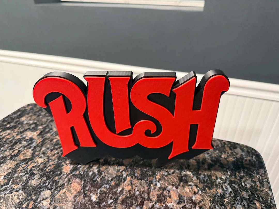 Rush 1974 3D Printed Logo - Etsy