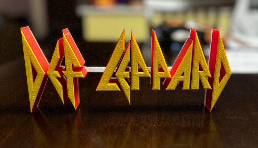 Def Leppard Custom Made 3D Logo - Etsy