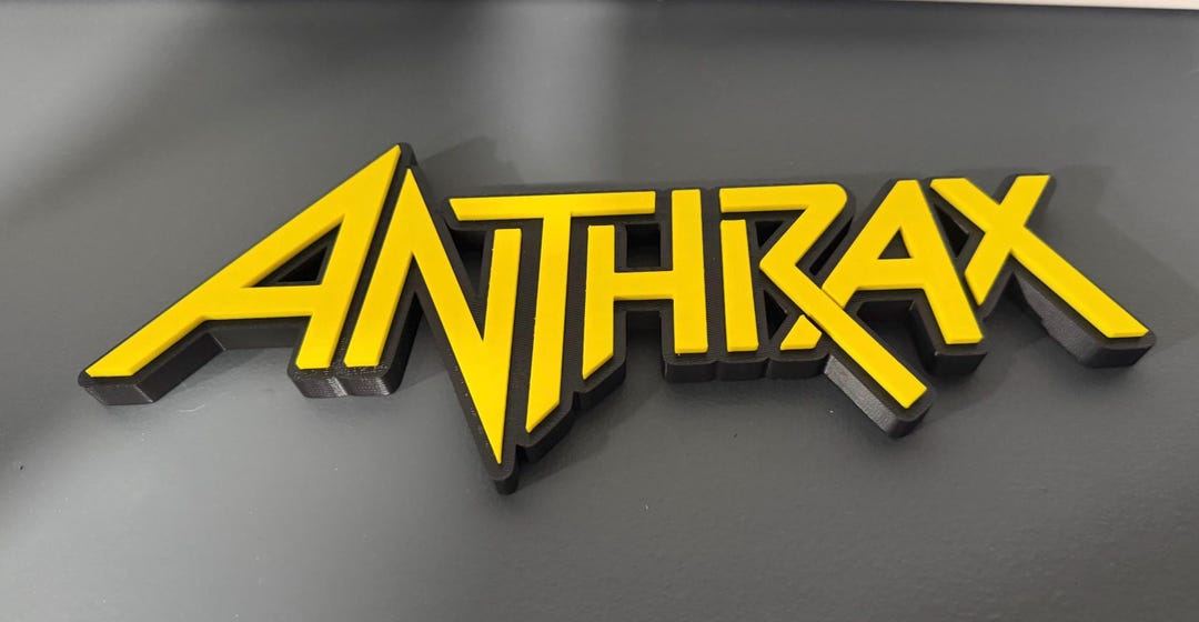 Anthrax Fan Created Logo 3D Printed - Etsy