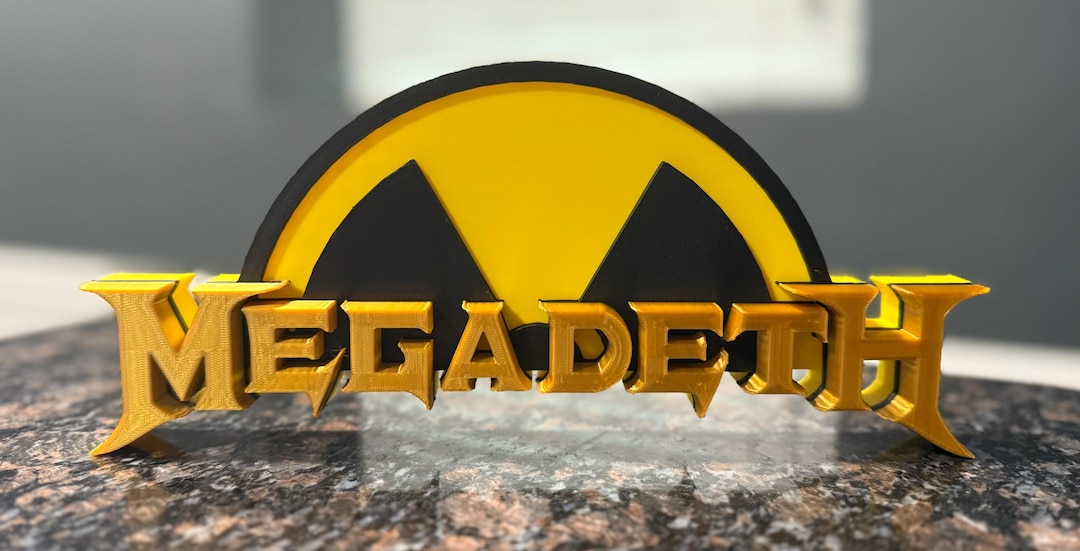 Megadeth Fan Created Custom 3D Printed Logo - Etsy