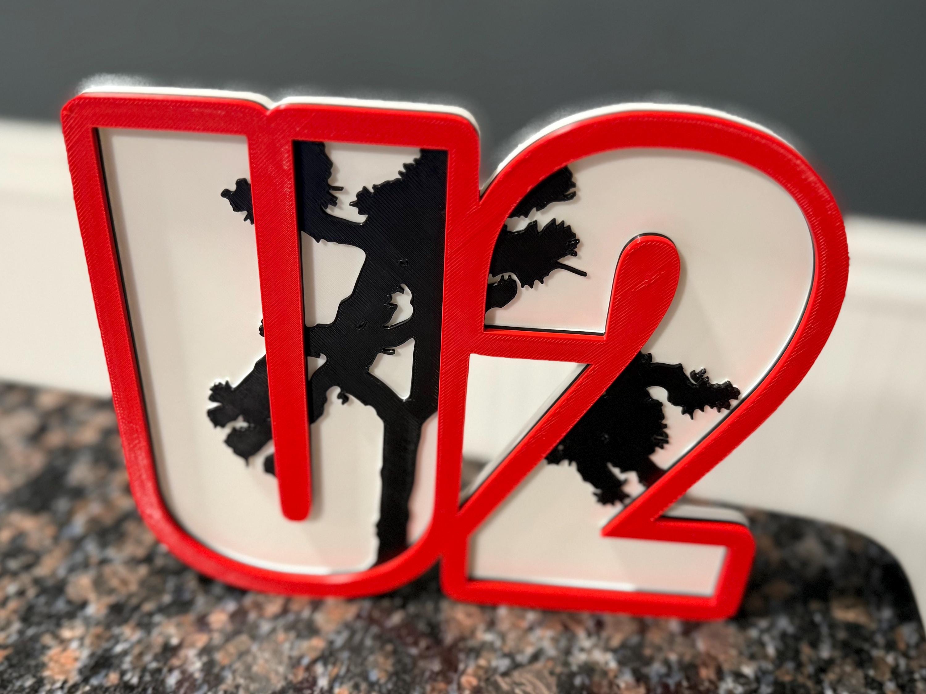 U2 Fan Created 3D Printed Logo - Etsy