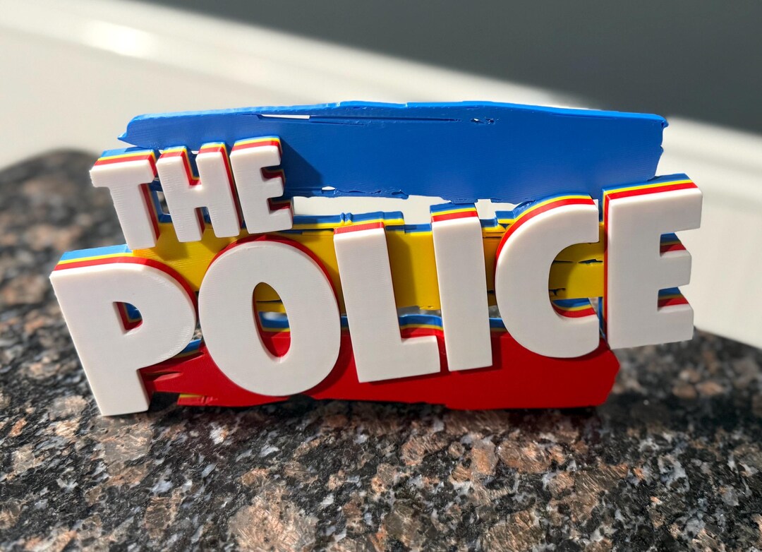 The Police Fan Created 3D Printed Logo - Etsy