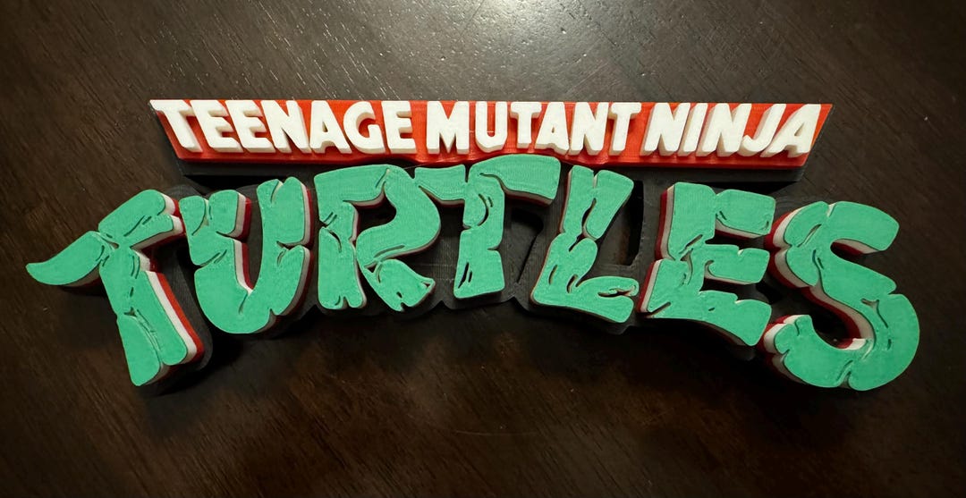 Teenage Mutant Ninja Turtle 3D Printed Logo - Etsy