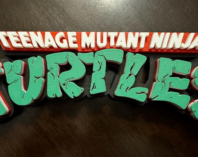 Teenage Mutant Ninja Turtle 3D Printed Logo - Etsy