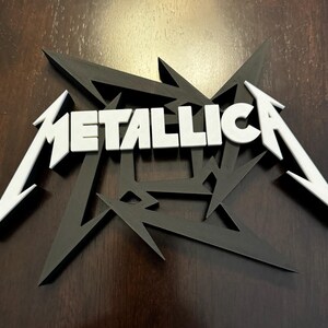 Metallica 3D Printed Logo - Etsy