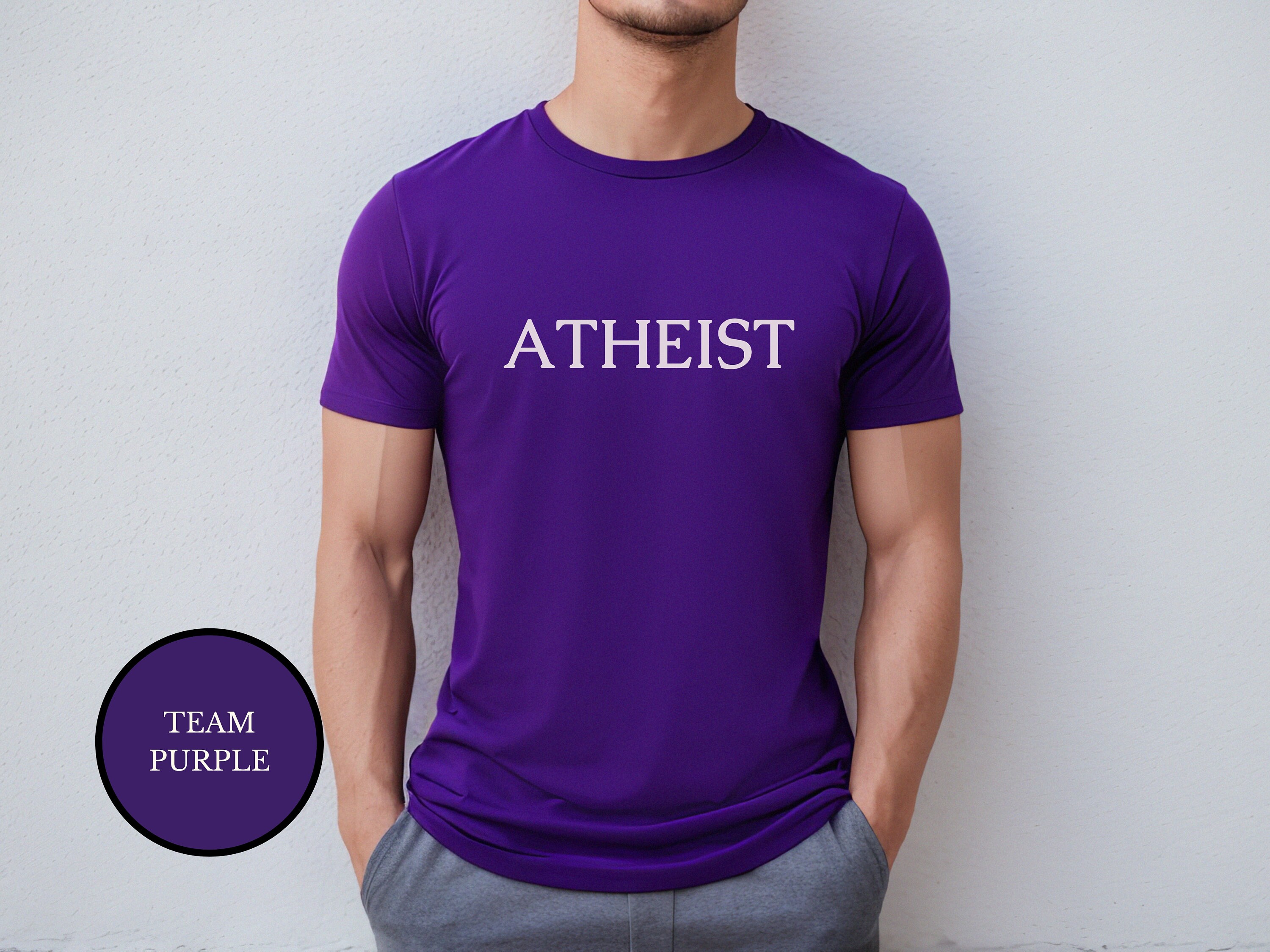 Atheist Word Shirt, Dark Academia Aesthetic, Gift for Goth, Anti ...