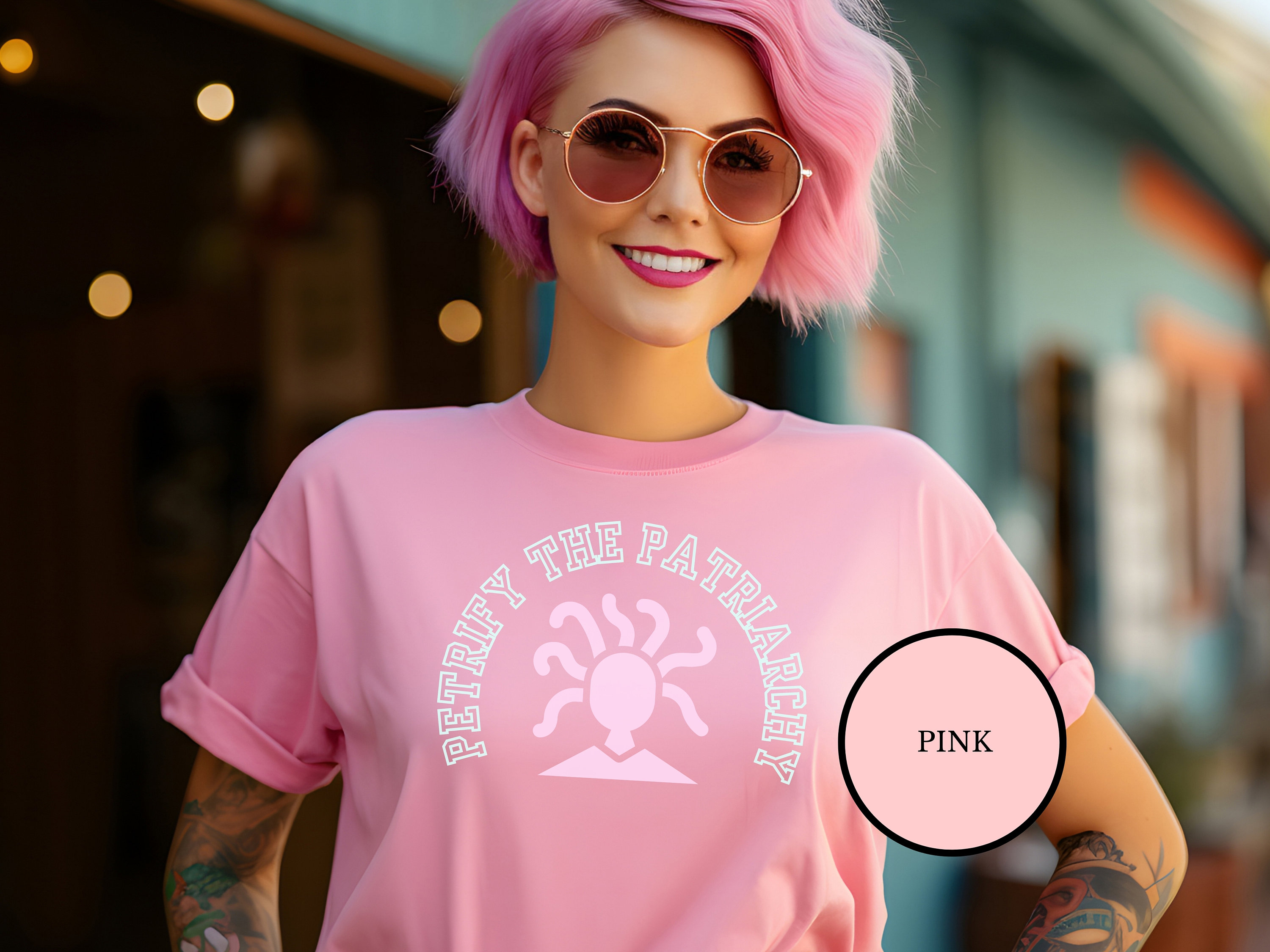 Petrify the Patriarchy Shirt, Medusa Tee, Pastel Goth Alternative ...