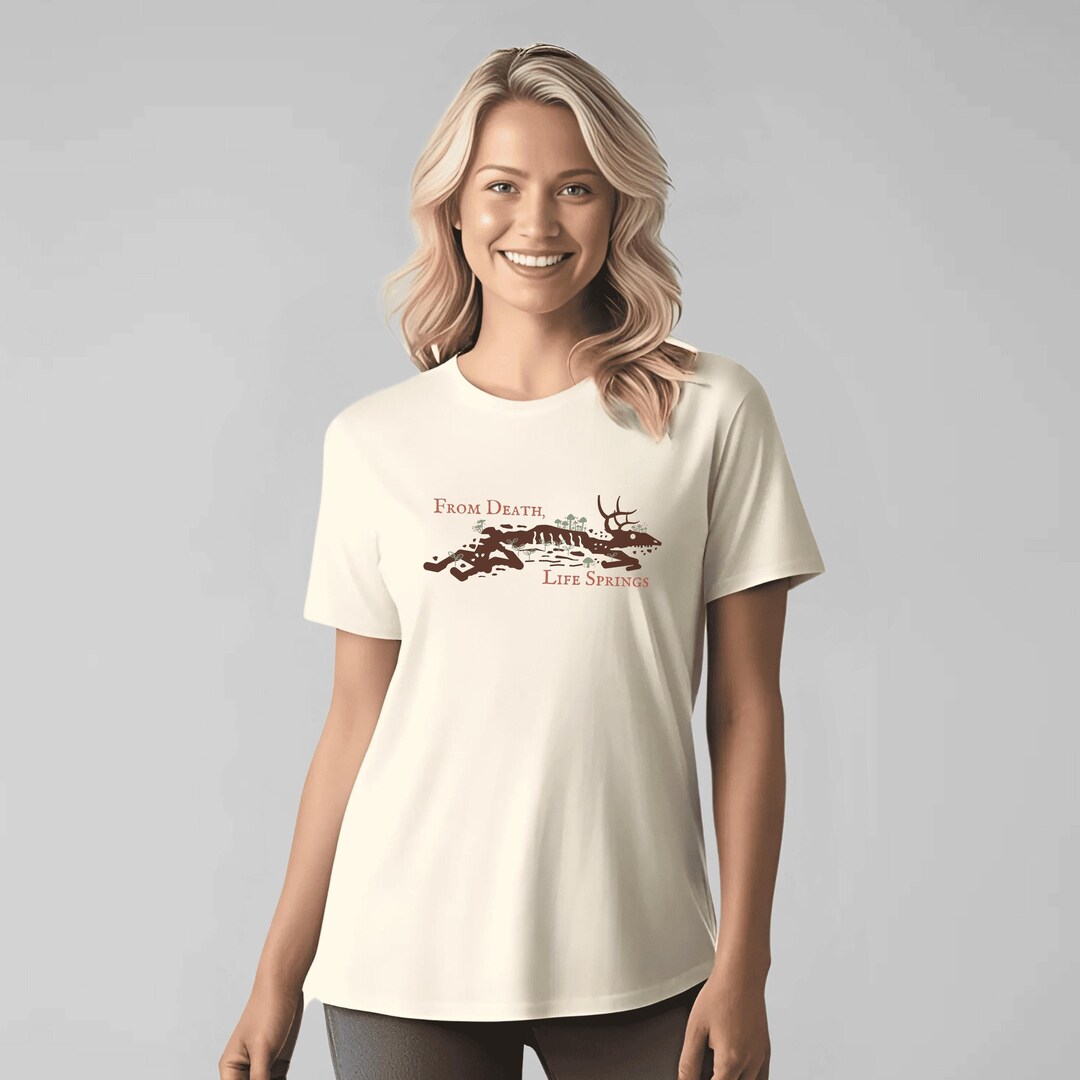 Decaying Deer Mushroom Tshirt, Dark Cottagecore Nature Shirt ...