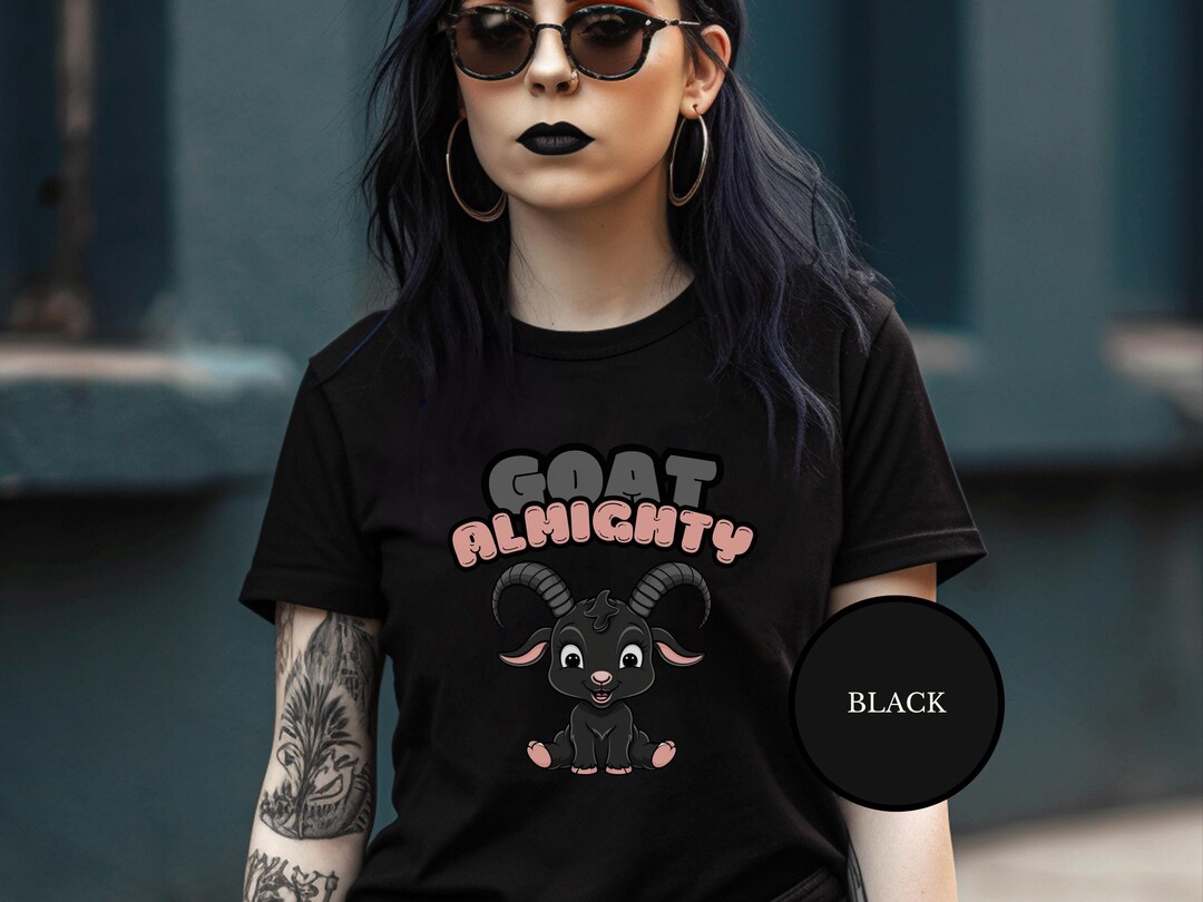 Black Phillip Goat Almighty Shirt, Baby Baphomet Satanic Clothing, Folk ...