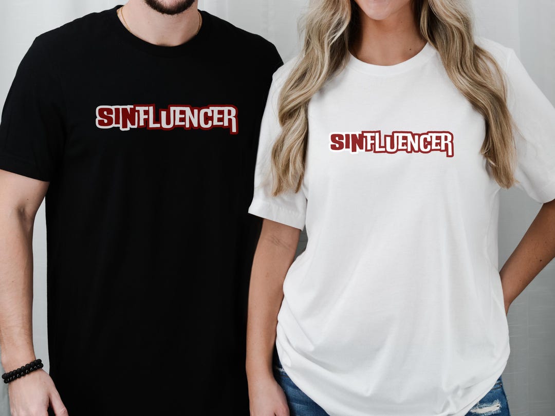 Influencer Unisex Tshirt, Funny Social Media Influencer Shirt, Unique ...