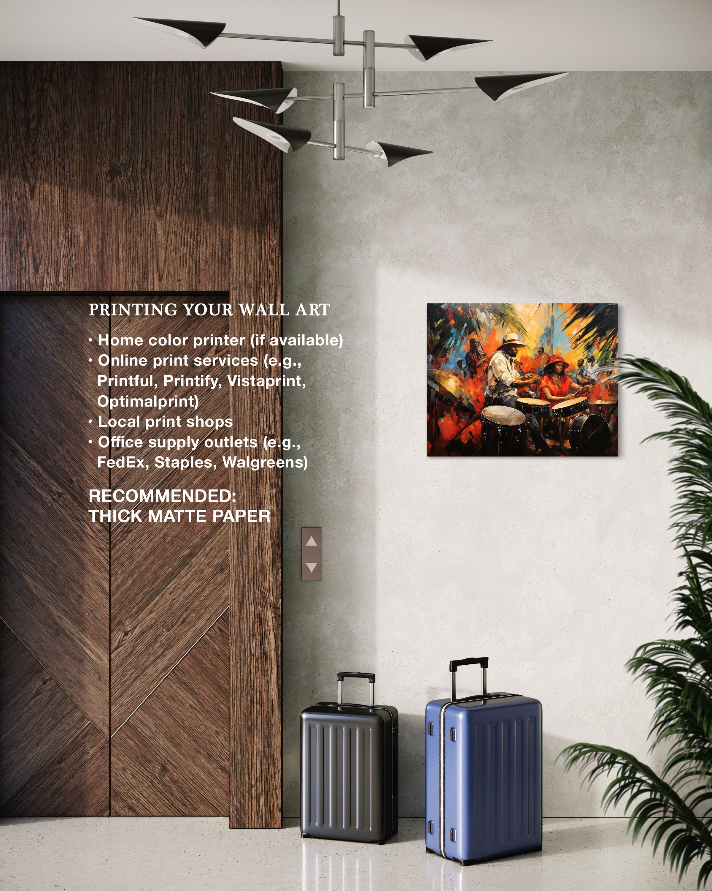 Trinidad Art Steelpan Caribbean Carnival Party Digital Wall Art Vibrant ...