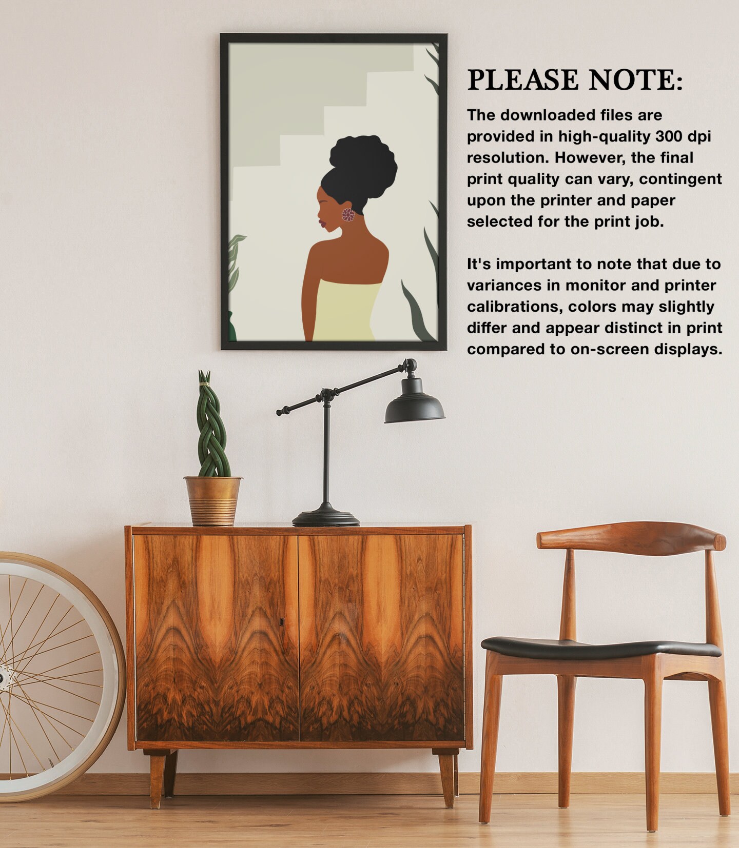 Black Girl Magic Wall Art Digital Download Boho Abstract Style Printable African American Decor ...