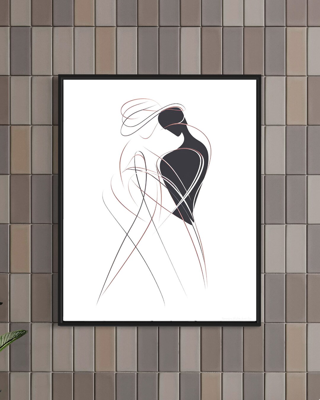 One Line Art Woman Digital Download Printable Wall Art Modern ...