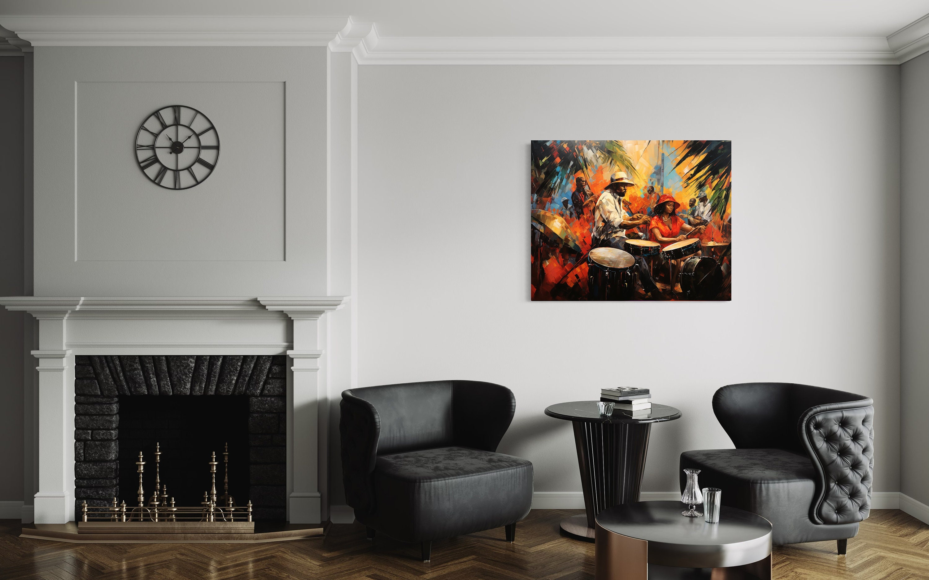 Trinidad Art Steelpan Caribbean Carnival Party Digital Wall Art Vibrant ...