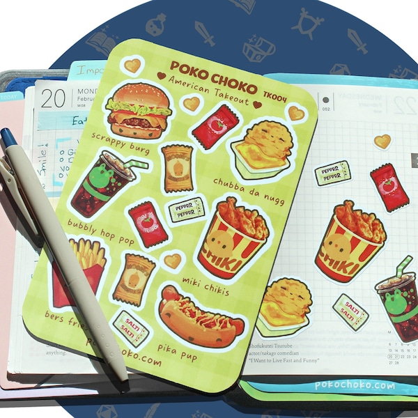 Cute Food Stickers - Etsy