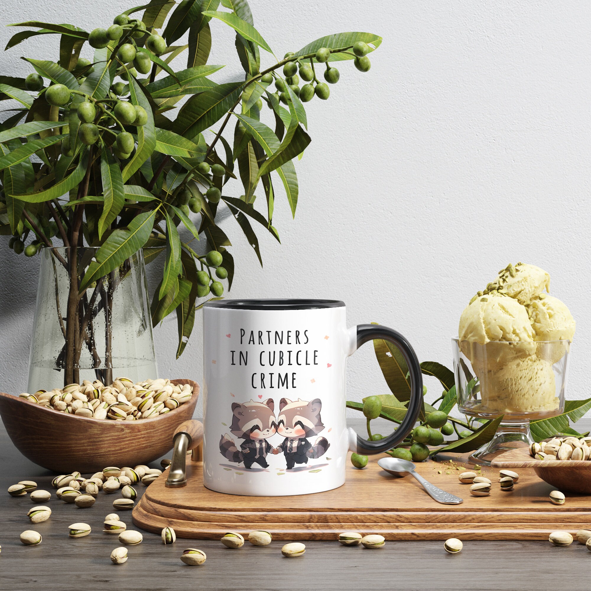 Work Friend Gift, Work Bestie Mug, Best Friends Mug, Raccoon Gifts ...