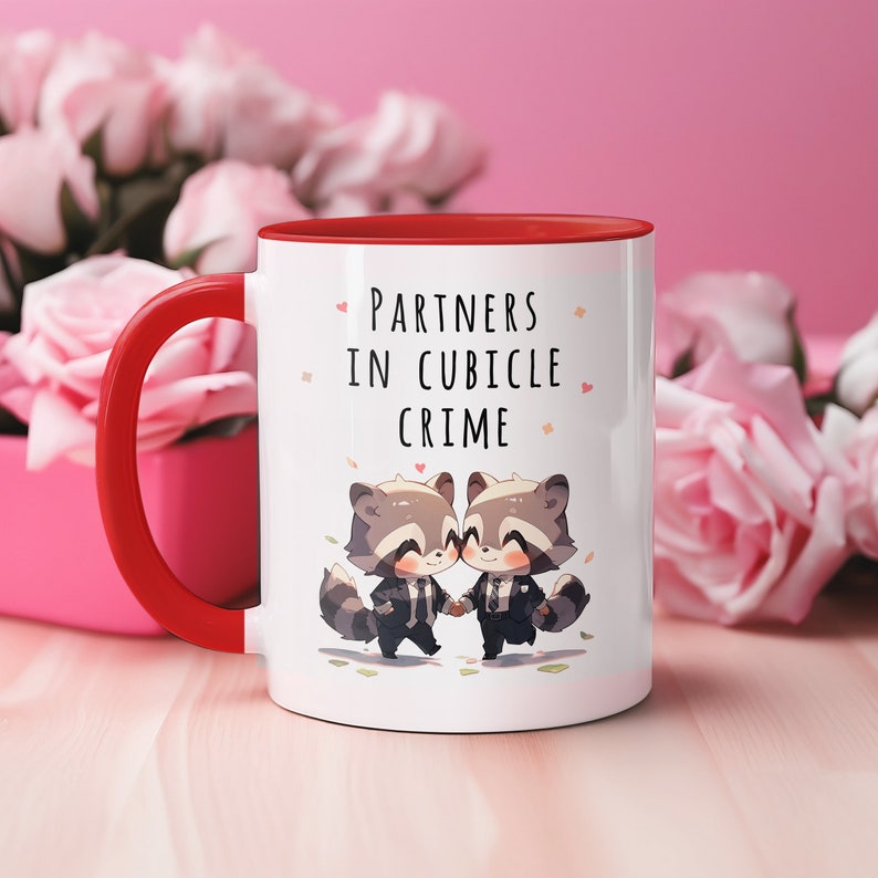 Work Friend Gift, Work Bestie Mug, Best Friends Mug, Raccoon Gifts ...