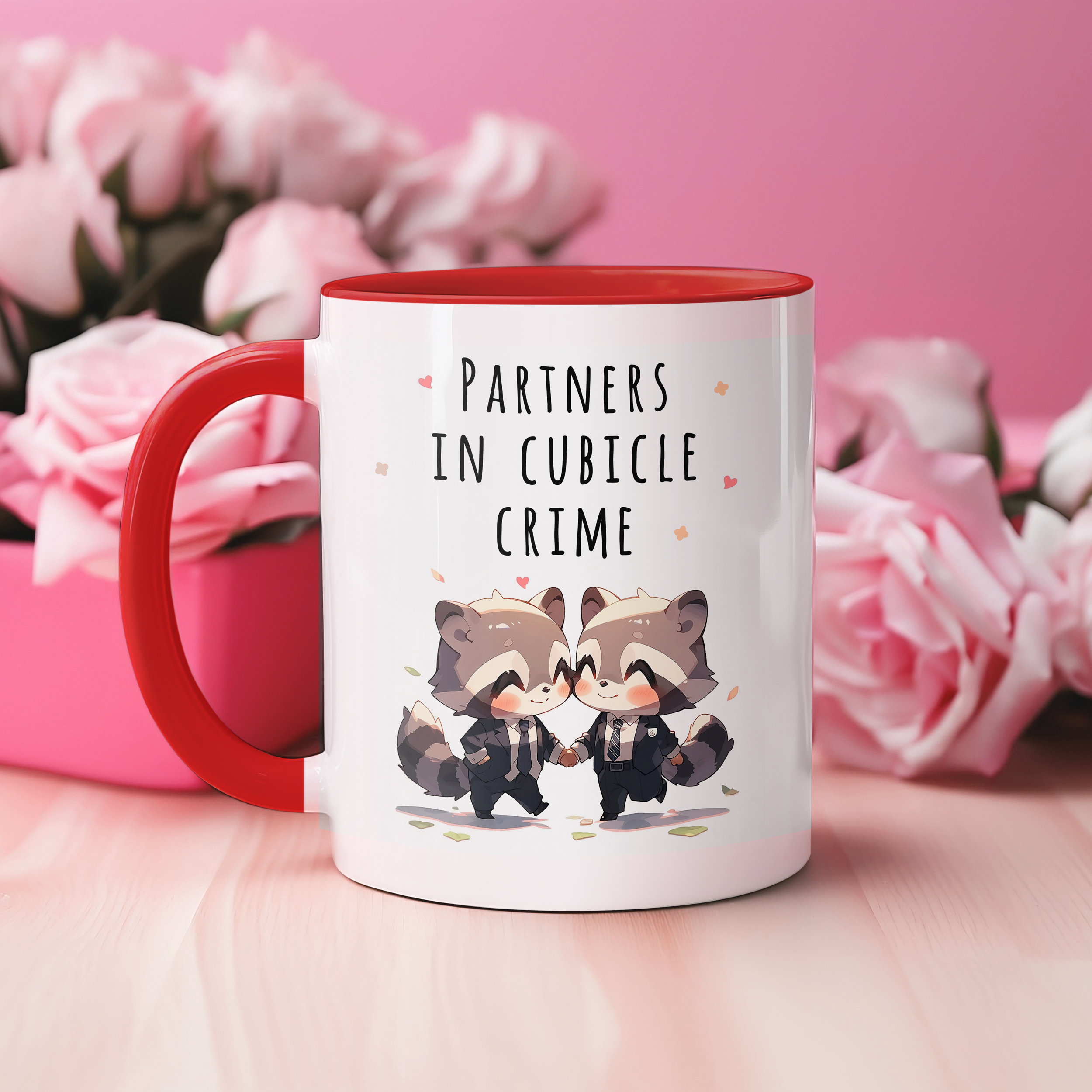 Work Friend Gift, Work Bestie Mug, Best Friends Mug, Raccoon Gifts ...