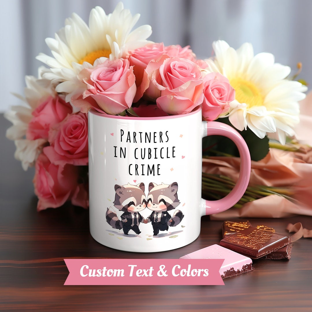 Work Friend Gift, Work Bestie Mug, Best Friends Mug, Raccoon Gifts ...