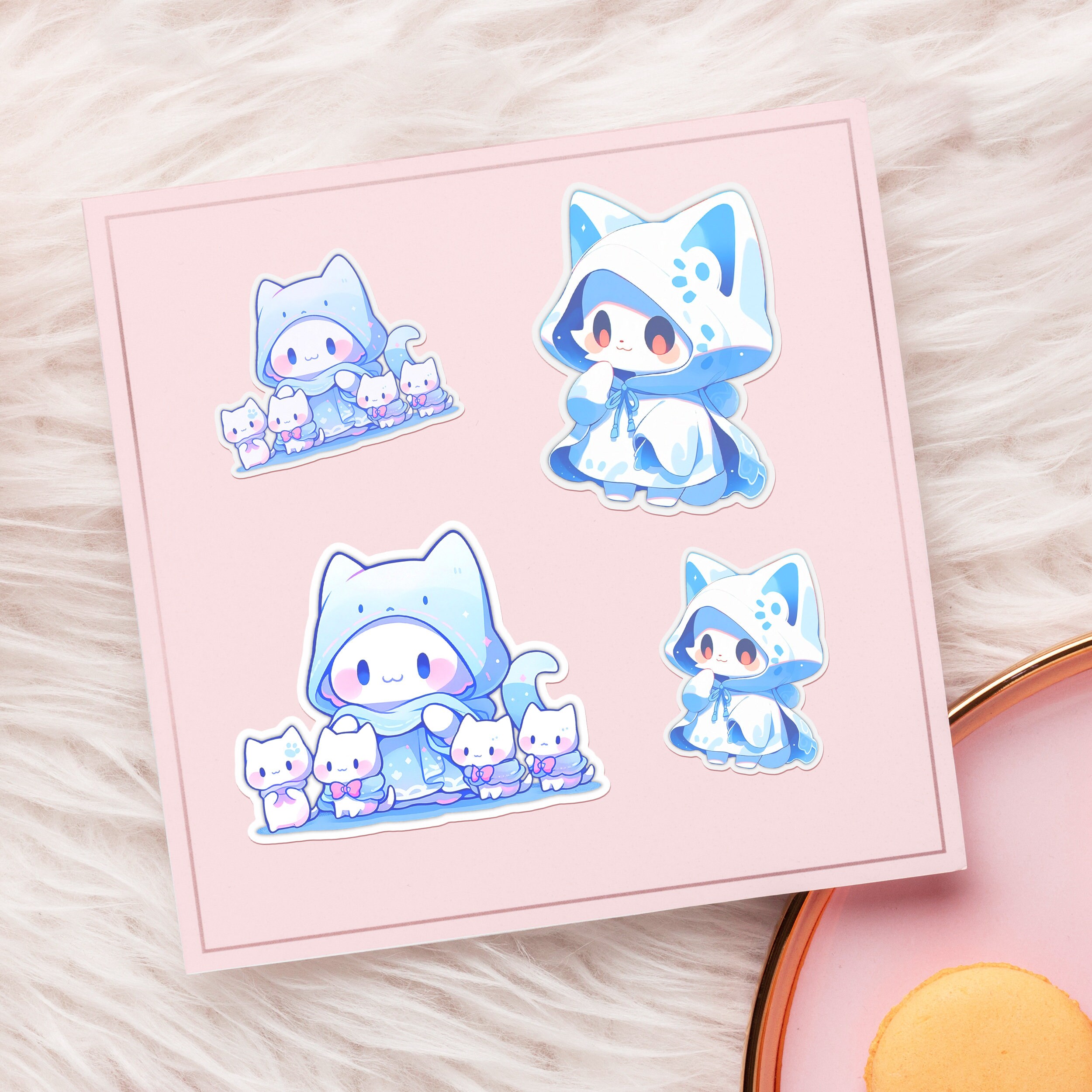 Cute Ghost Sticker Cat Ghost Ghost Sticker Cute Cat - Etsy