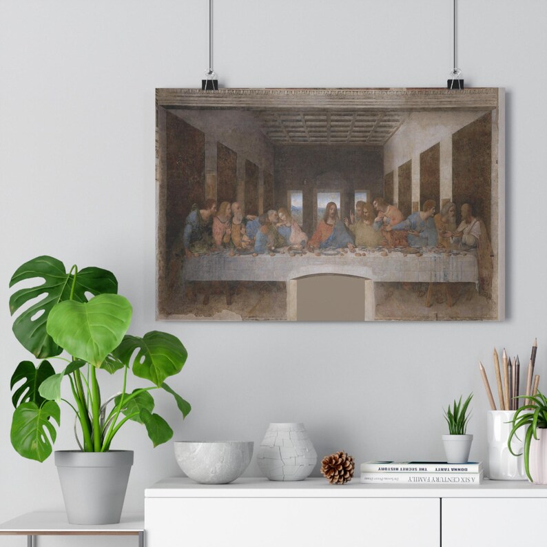 The Last Supper by Leonardo Da Vinci, Inspirational Giclée Print of the ...