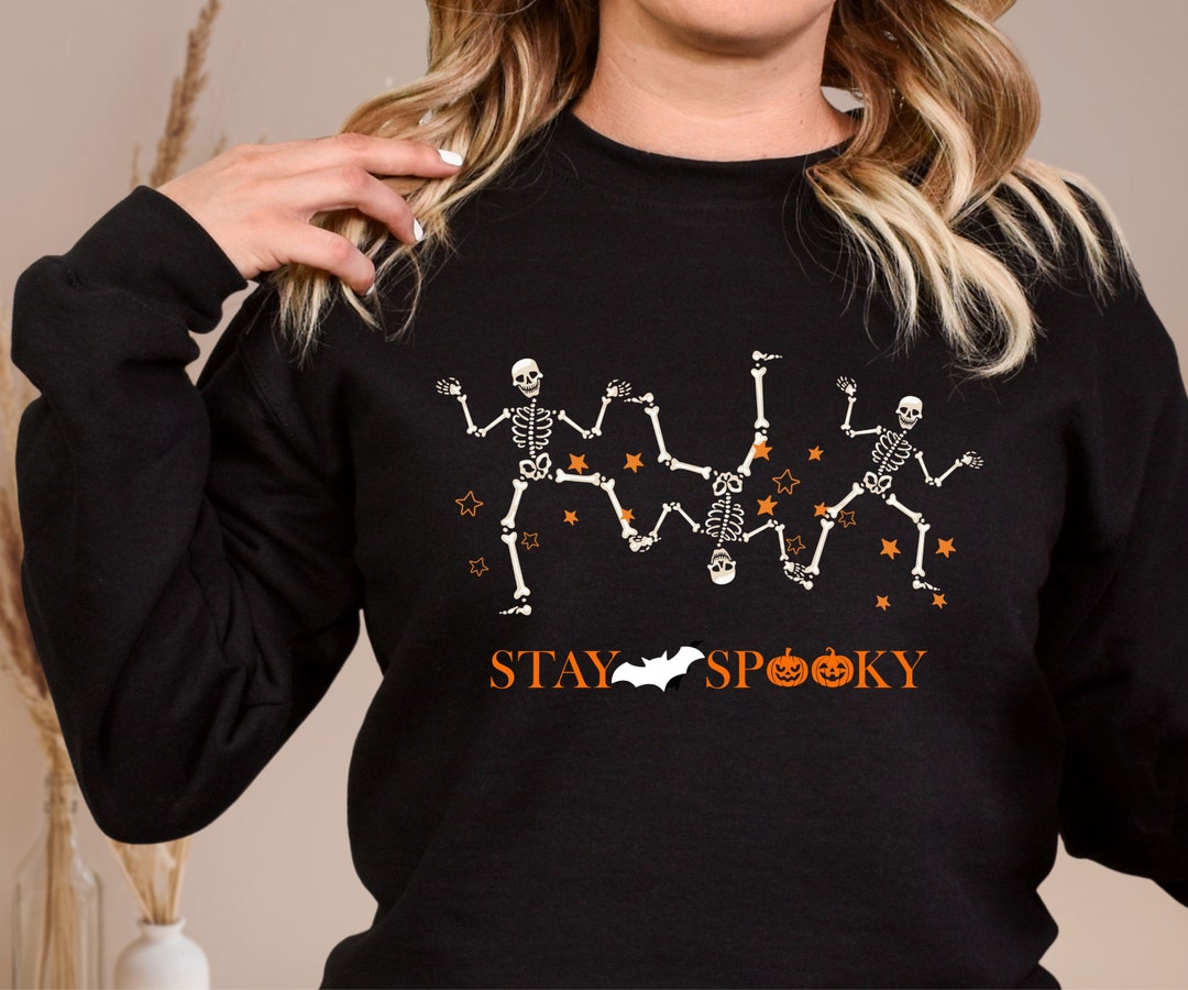 Spooky Season Skeleton Halloween Sweatshirt Halloween - Etsy