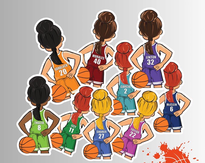 Personalized Cheerleader Stickers, Custom Decals, Girls Cheerleader ...