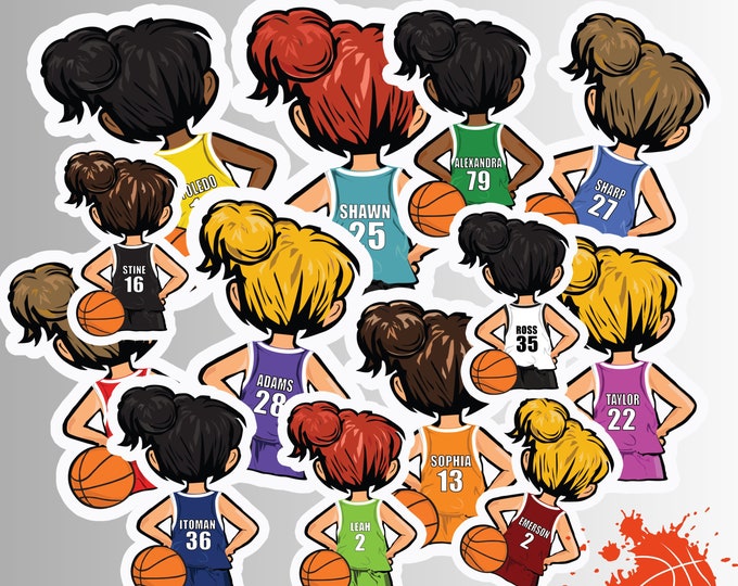 Personalized Cheerleader Stickers, Custom Decals, Girls Cheerleader ...