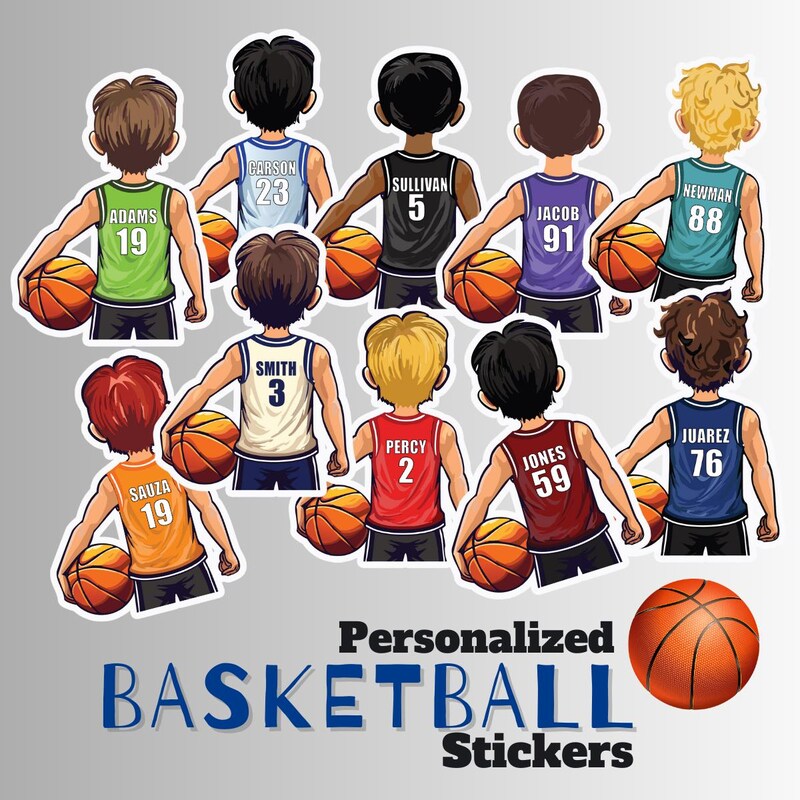 Basketball Stickers - Etsy