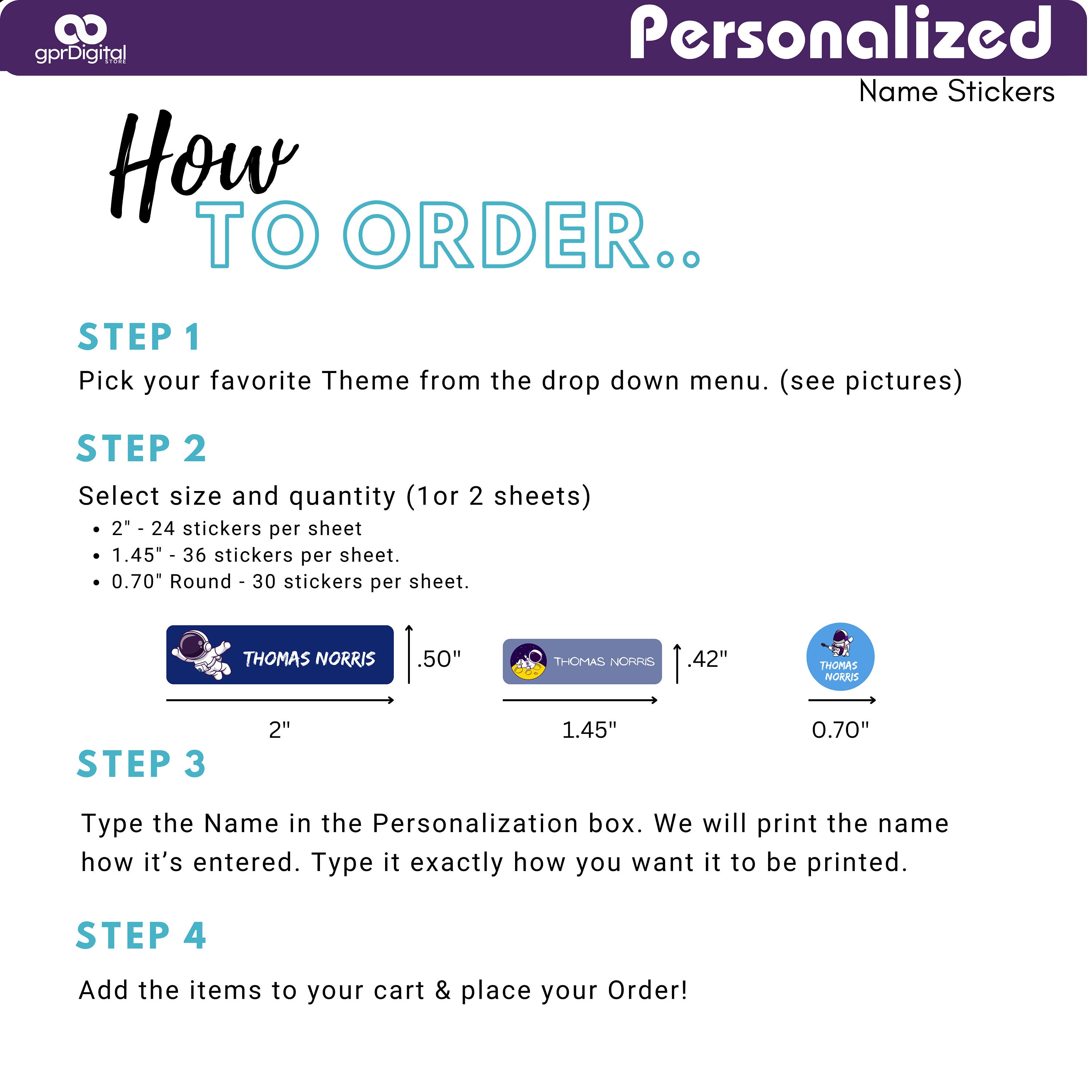 Kids Name Stickers Personalized Name Labels for Kids - Etsy