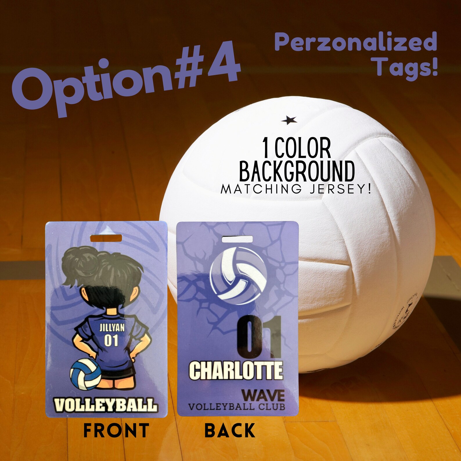 Sport Team Bag Tag, Personalized Volleyball Team Tag, Backpack Tags ...