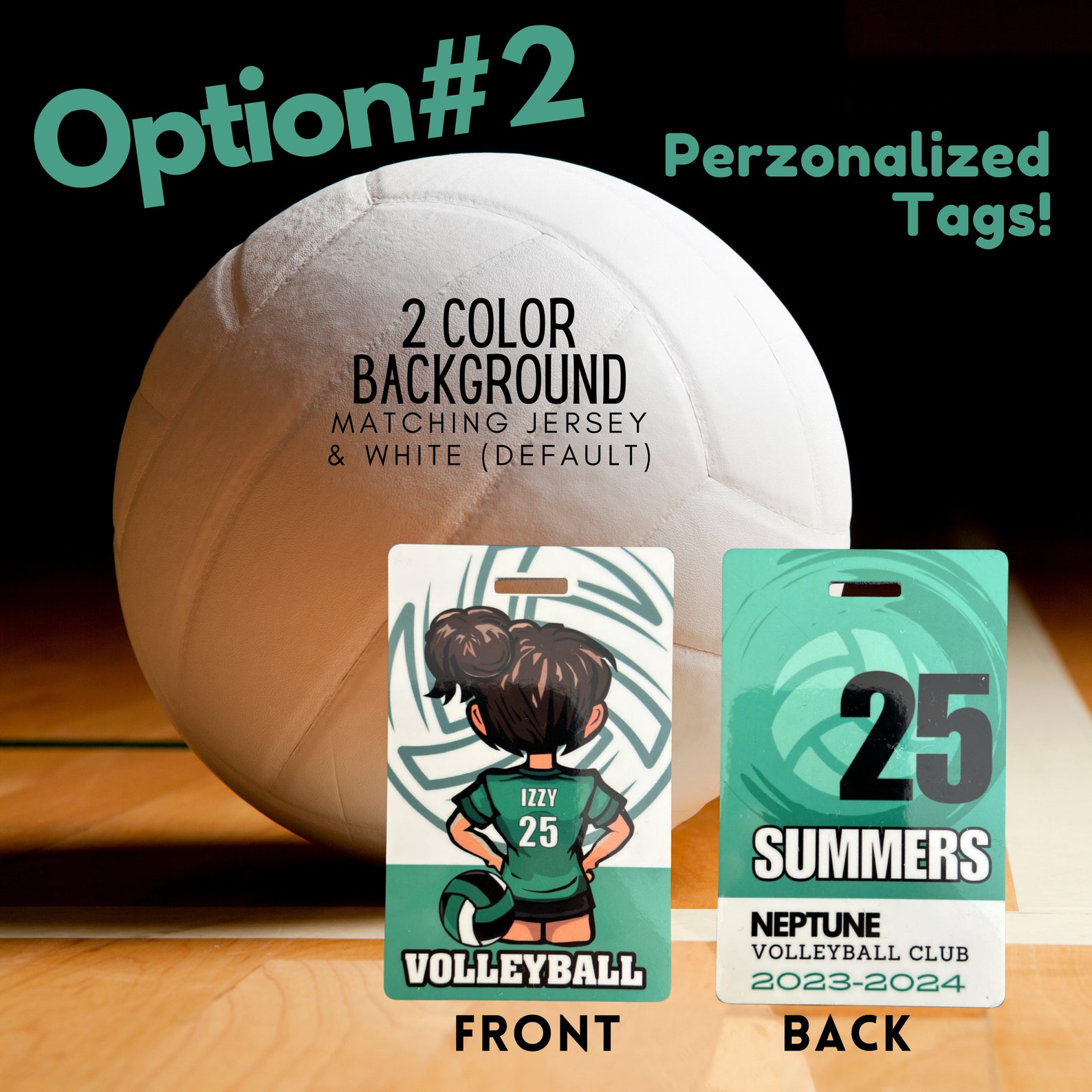 Sport Team Bag Tag, Personalized Volleyball Team Tag, Backpack Tags ...